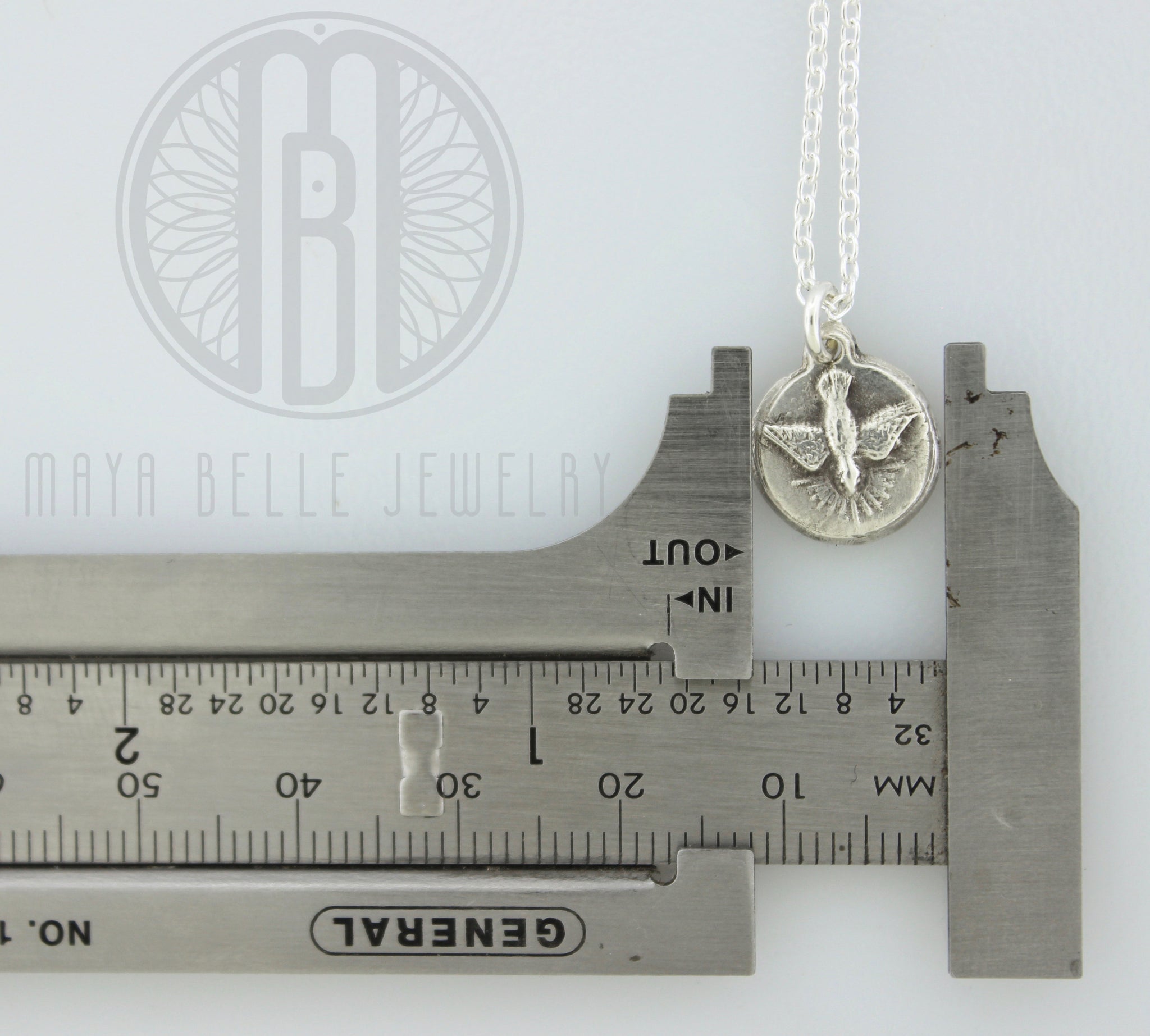 Holy Spirit Necklace In Choice of Silver or Bronze | Maya Belle Jewelry