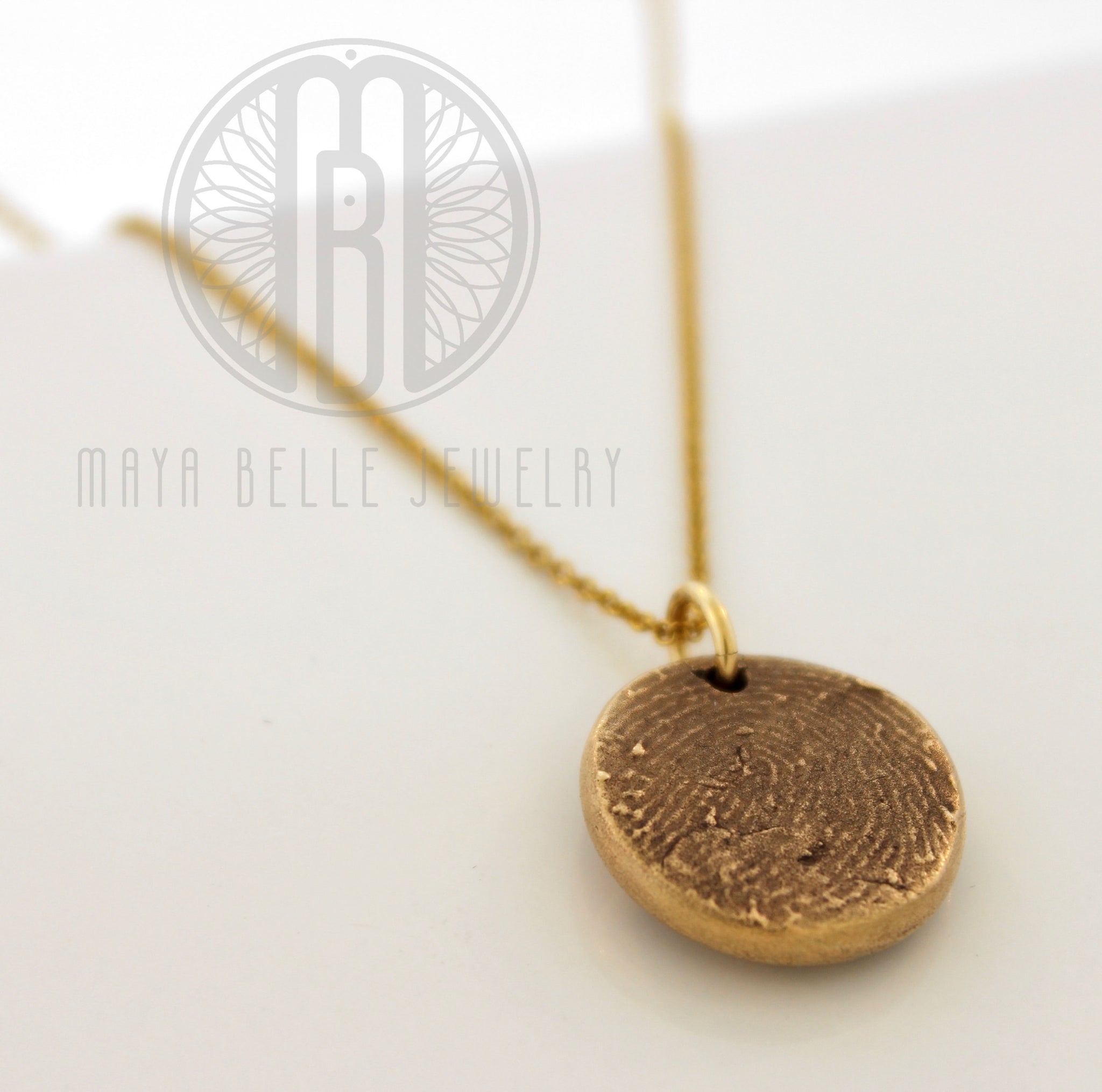 Dragonfly Fingerprint necklace | Maya Belle Jewelry